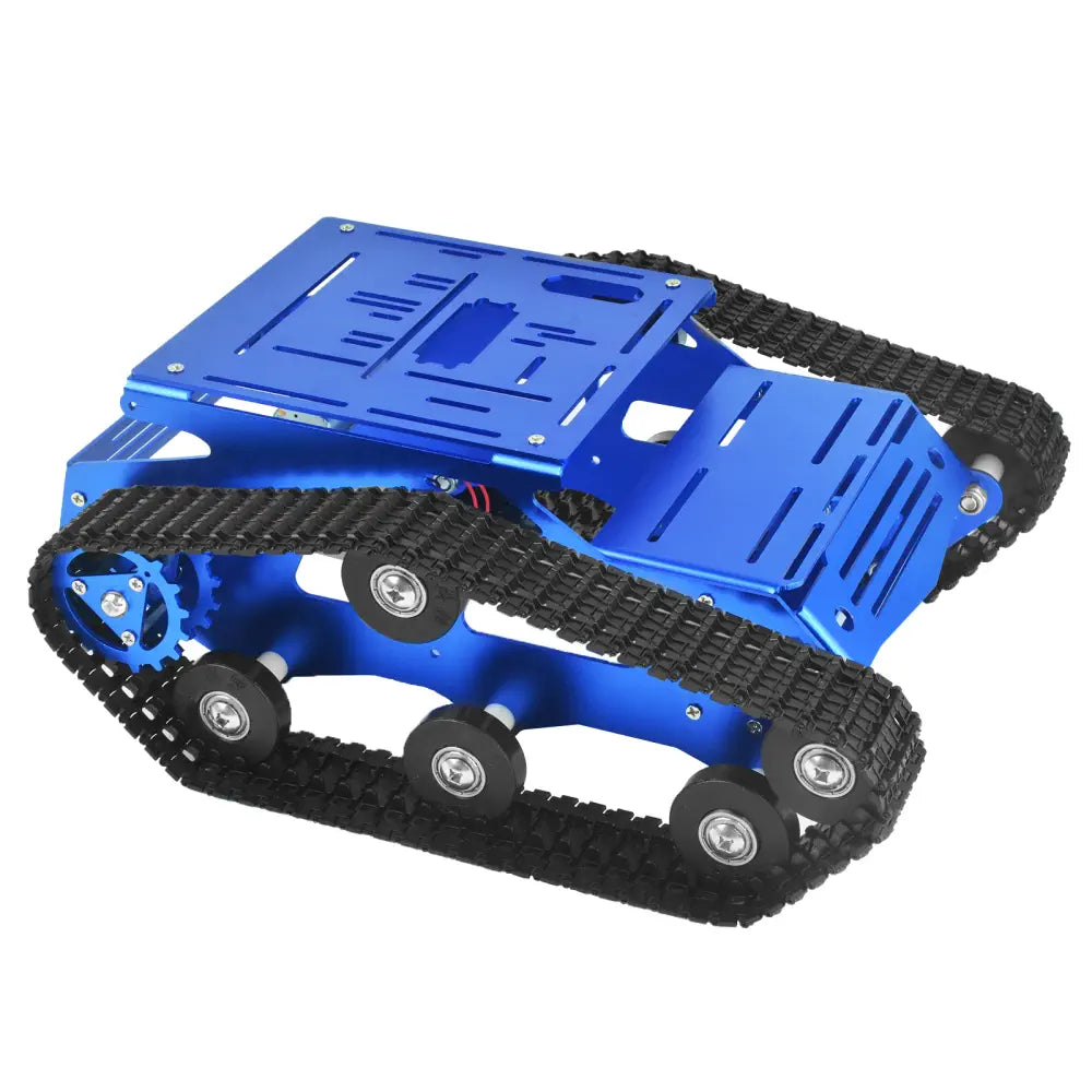 Tank Car Chassis with Motor, Shock Absorbing Robot Chassis Full-Metal ...