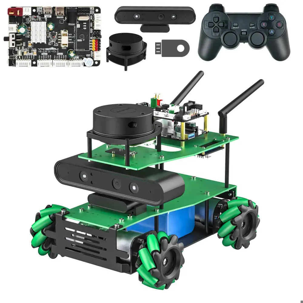 Yahboom Rosmaster X3 ROS2 Robot w/ Mecanum Wheel (Jetson Nano Standard ...