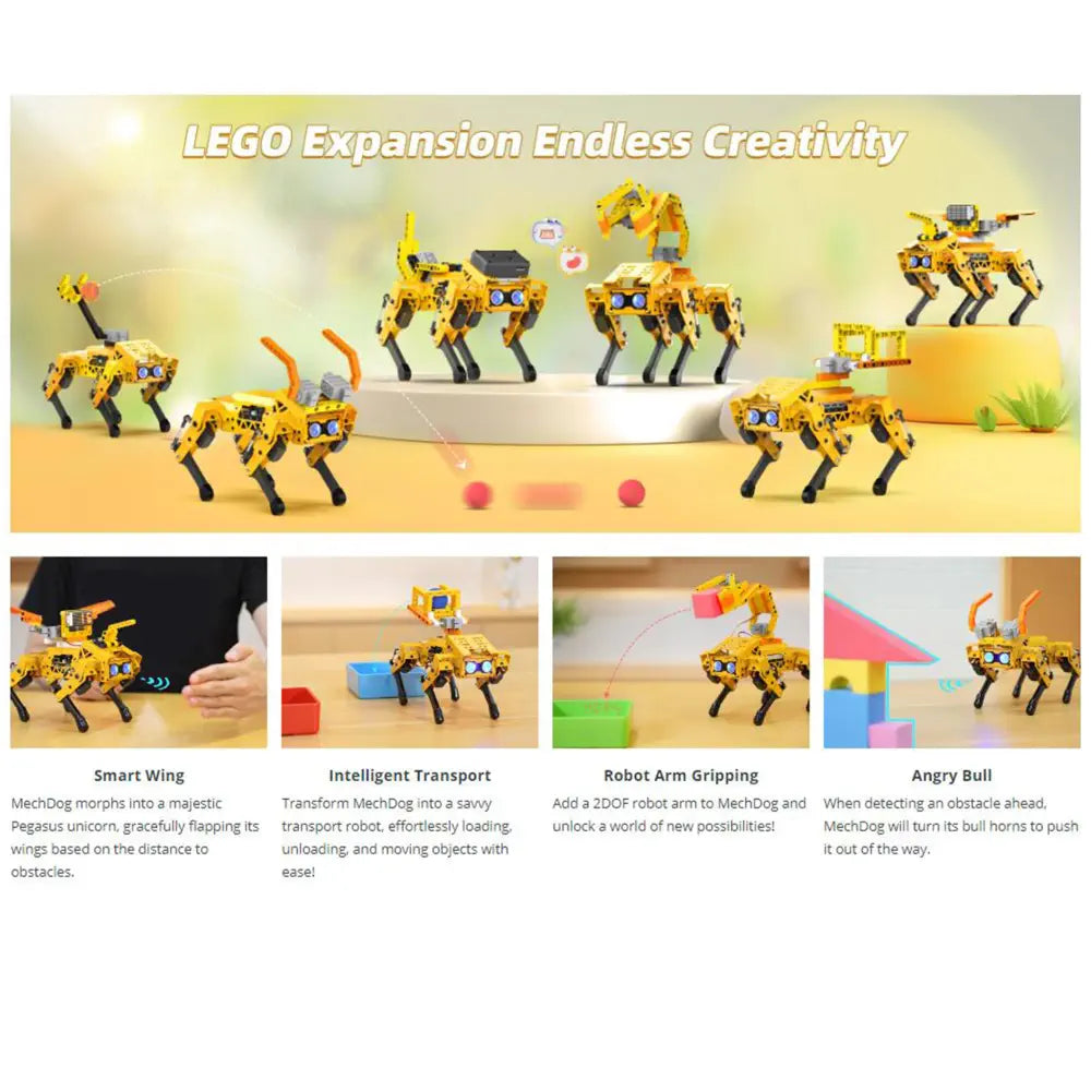 MechDog Hiwonder Open Source AI Robot Dog with ESP32 Controller, High ...