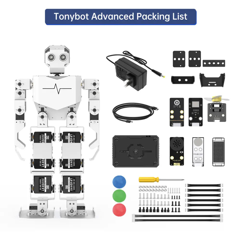Hiwonder Tonybot Humanoid Robot with AI Vision & Voice Interaction, Educational Programming Kit ...