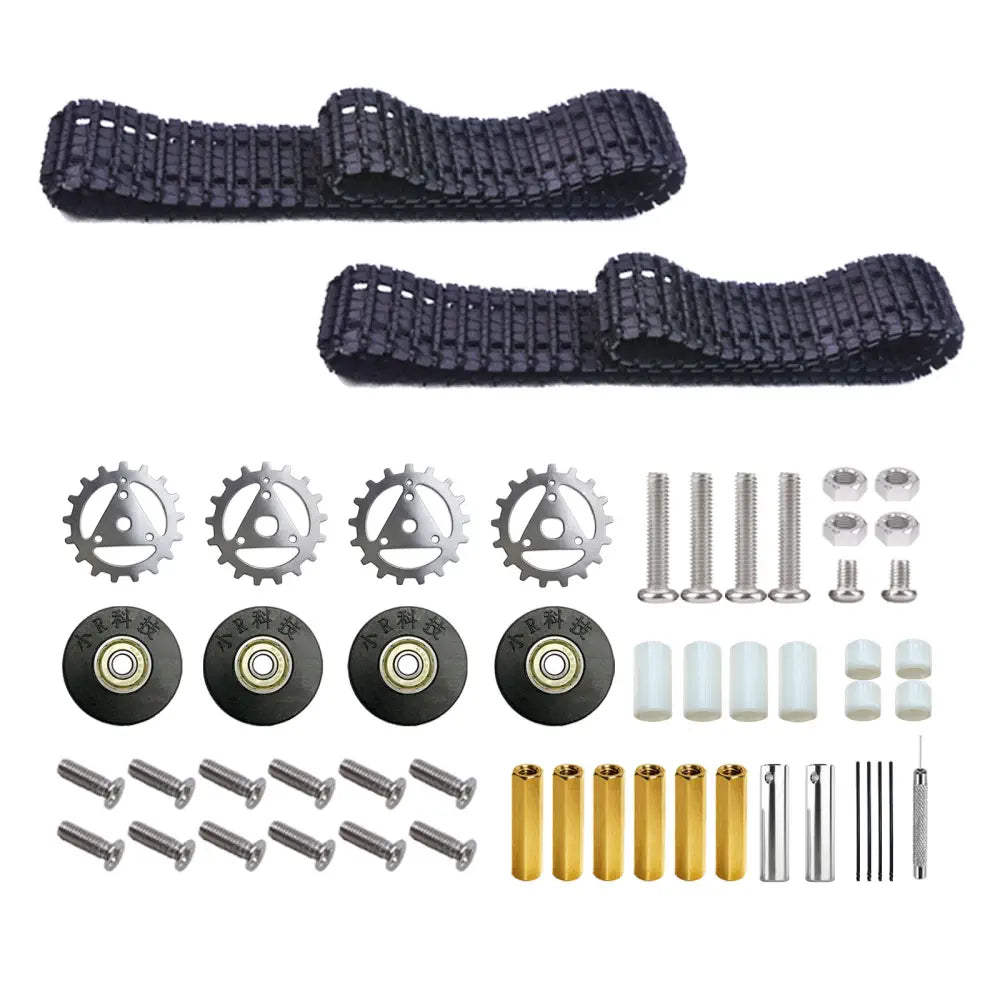 Adjustable Robot Tank Treads Kit with Drive Gears & Pin Removal Tool ...