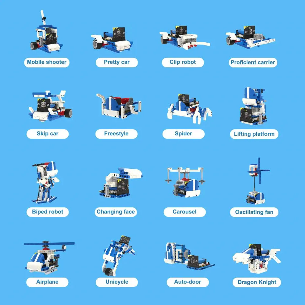 16 en 1 Building:bit Super kit(Sin Tablero Microbit) - RobotShop