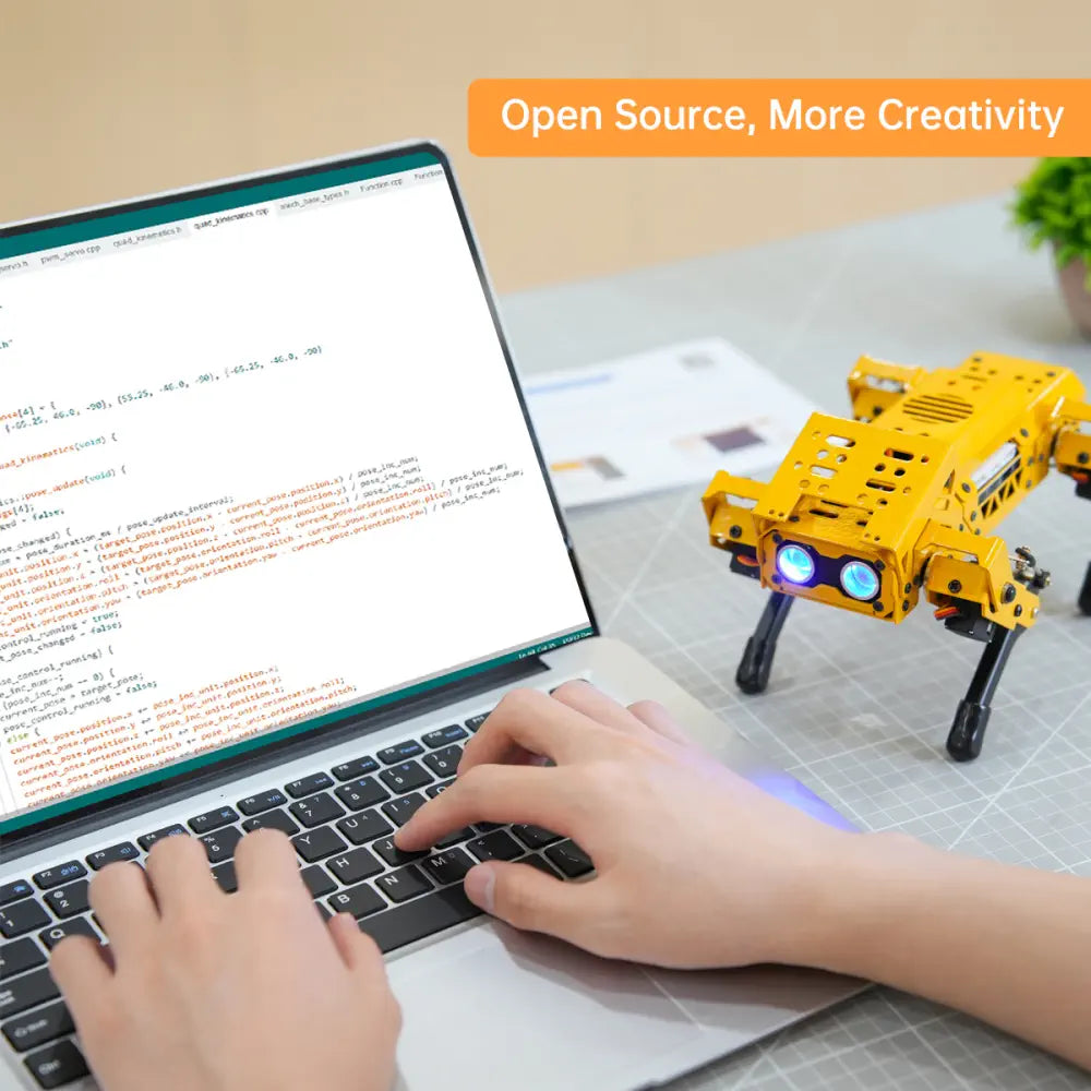 MechDog Hiwonder Open Source AI Robot Dog with ESP32 Controller, High ...
