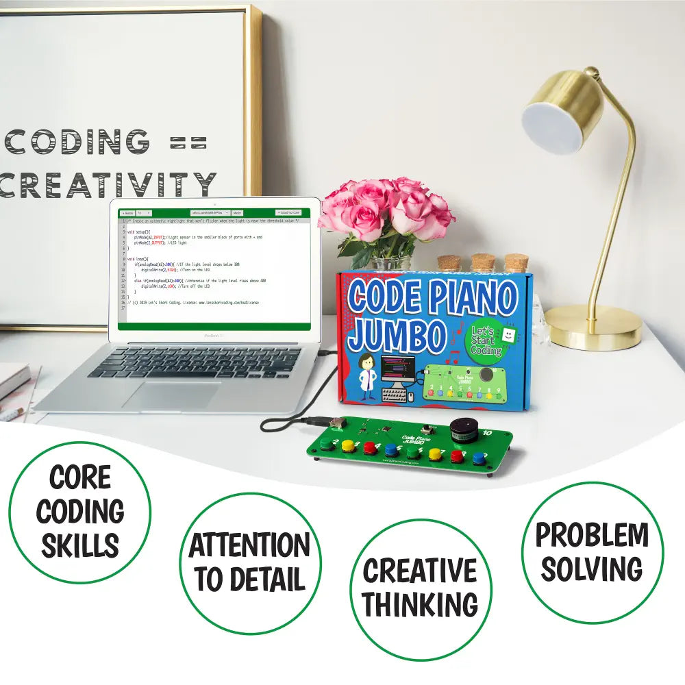 Code Piano Jumbo Coding Kit for Kids Ages 8 to 12+ - Learn STEAM Skills ...