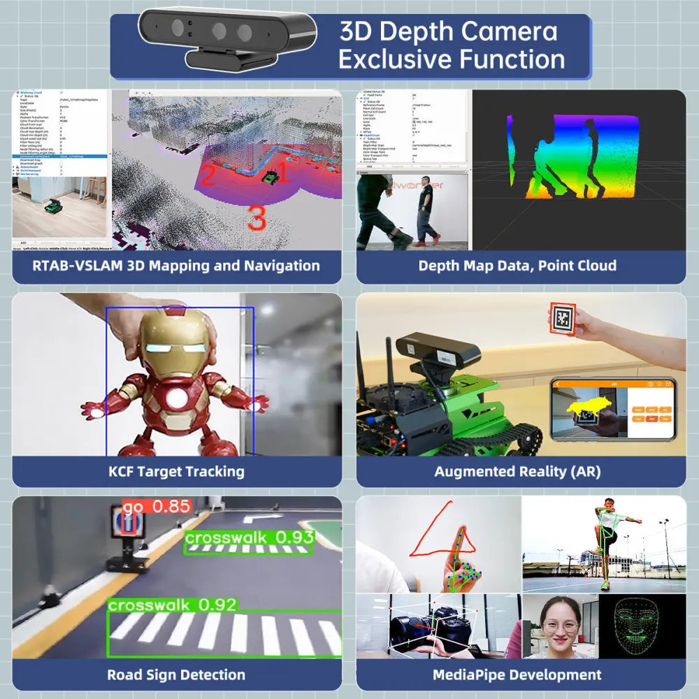 Hiwonder JetTank ROS Robot Tank Powered by Jetson Nano with Lidar Depth ...