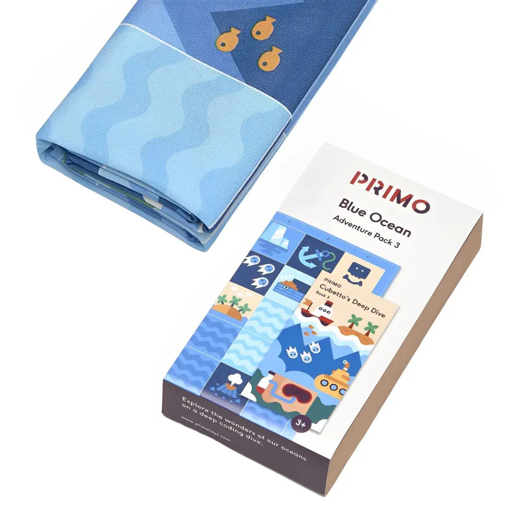 Primo Cubetto Educational Blue Ocean Adventure Map Fabric Play Mat for ...