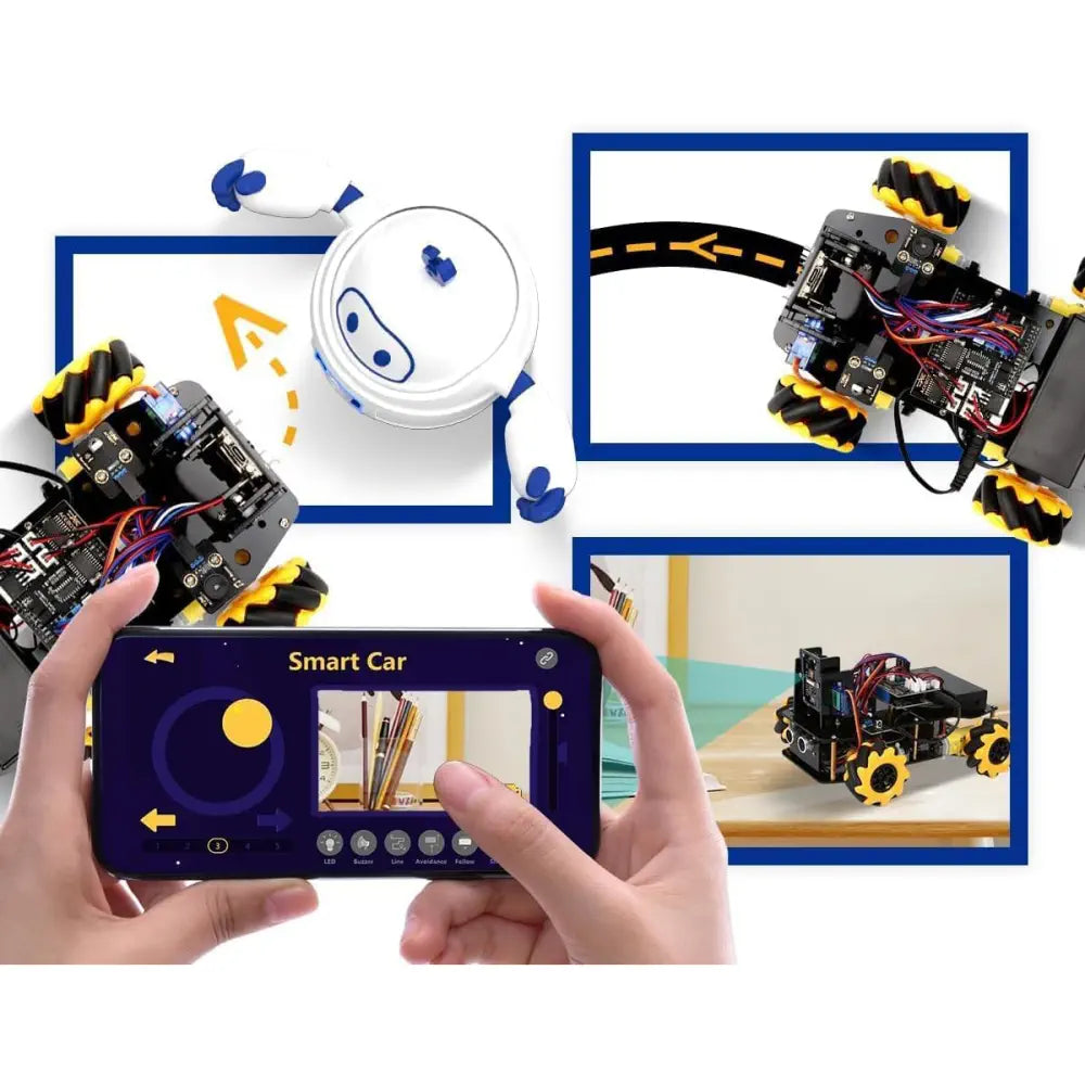 ACEBOTT Smart Robot Camera Car Kit, 4WD Remote Control Car Compatible w ...