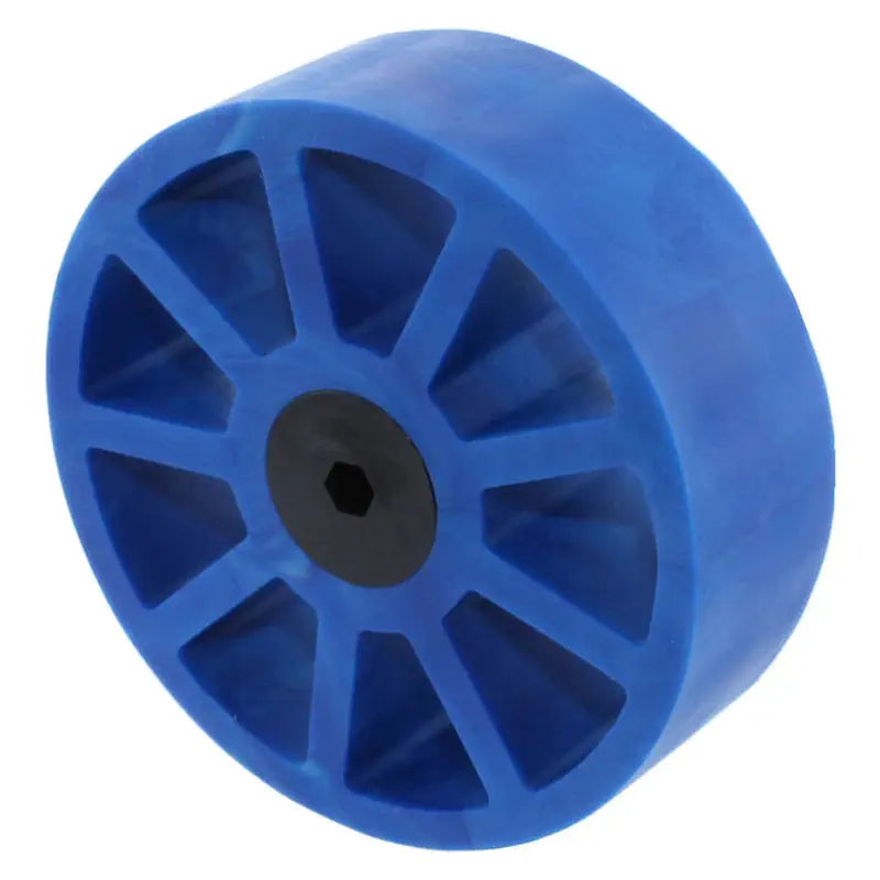 AndyMark 3in. Compliant Wheel 5mm Hex Blue - RobotShop