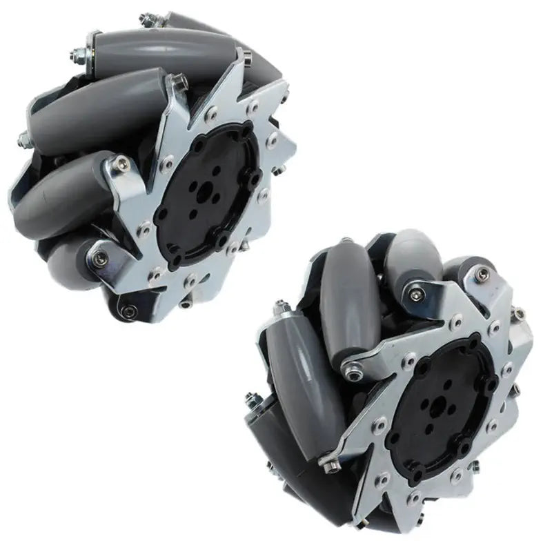 AndyMark 4in. HD Mecanum Wheel Nub Bore, Full Set - RobotShop