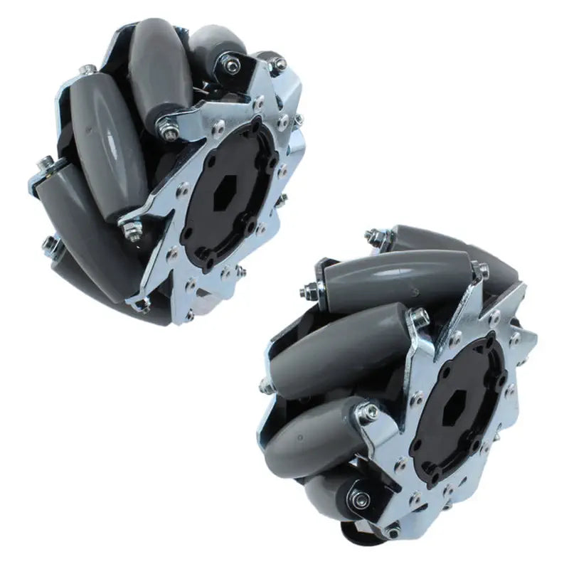 AndyMark 4in. HD Mecanum Wheels 1/2in. Hex, Full Set - RobotShop