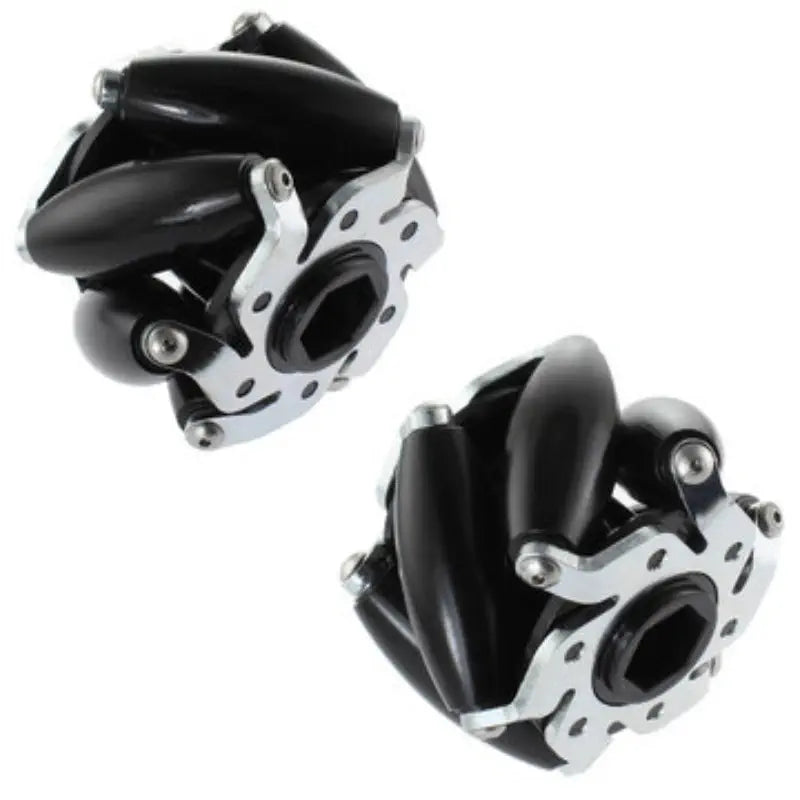 AndyMark 2.25in. HD Mecanum Vectored Intake Wheel Set - RobotShop