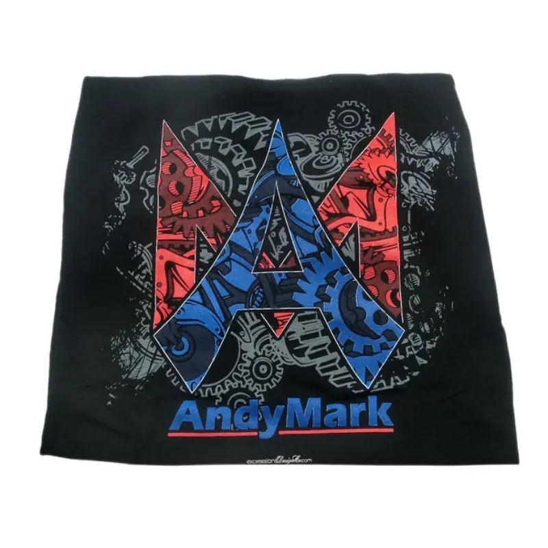AndyMark Black T-Shirt w/ AM Gears Graphic Large - RobotShop