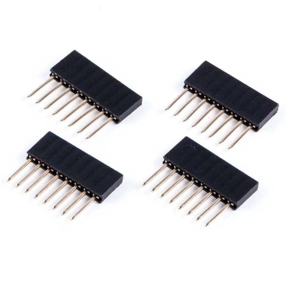 Arduino 8-Pin Extended Stackable Headers (4pk) - RobotShop