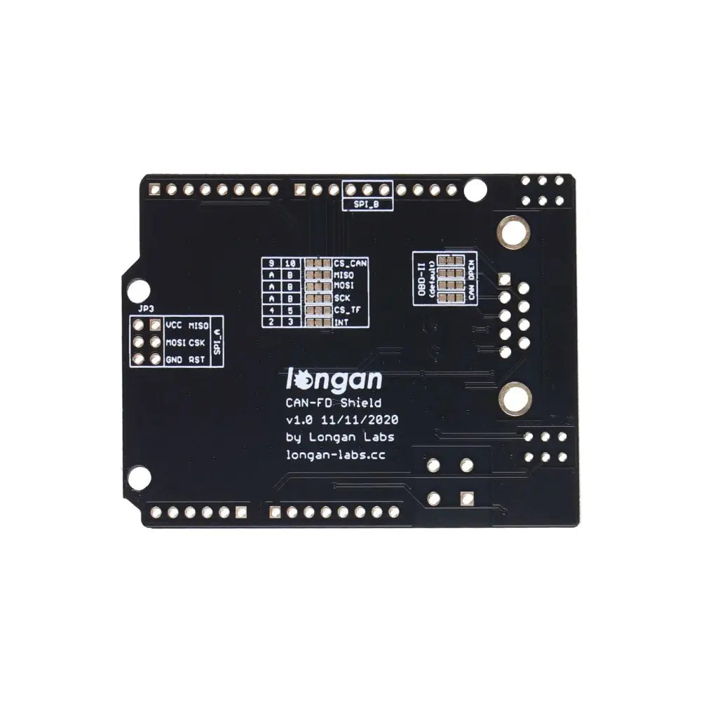 CAN FD Shield for Arduino, 9-Pin Sub-D, SPI, Selectable OBD-II/CAN ...