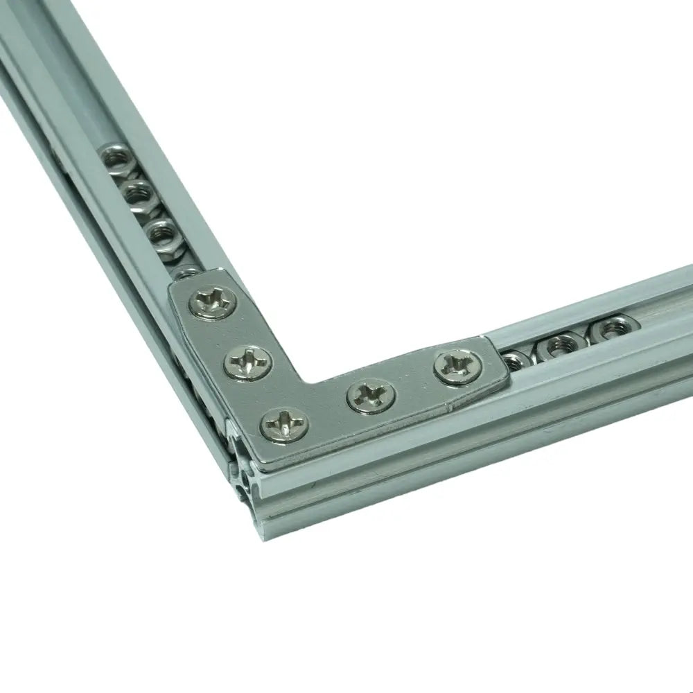 For 10x10mm Profiles, L-Shaped Assembly Plates (6 Pieces); Sliding Nut ...