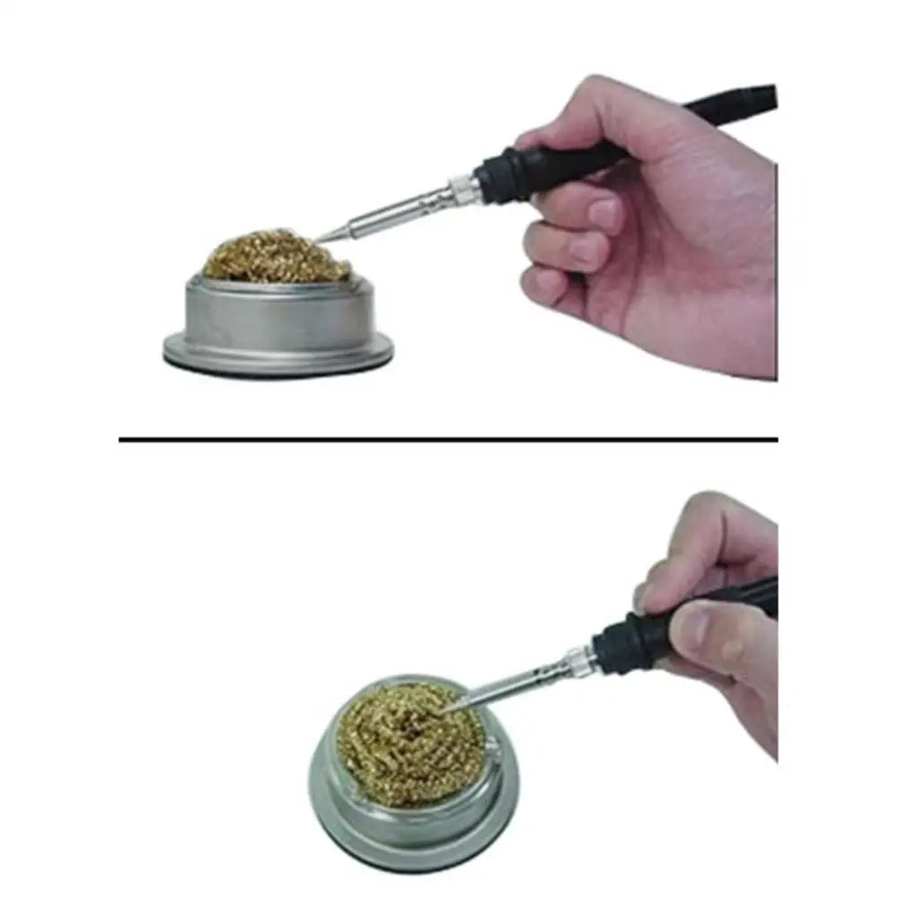 Brass Sponge for Solder Tip with Base - RobotShop