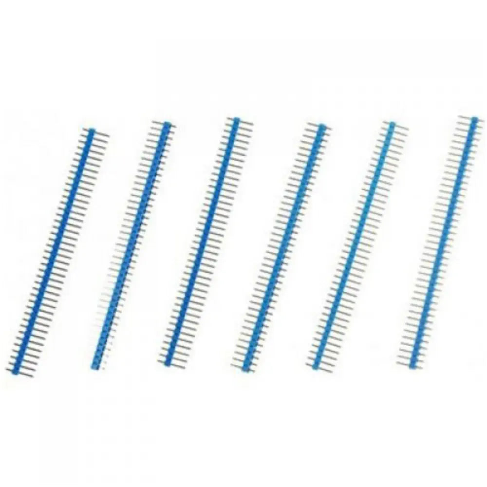 Break Away Blue Headers 40 Pins Straight (10pk) - RobotShop