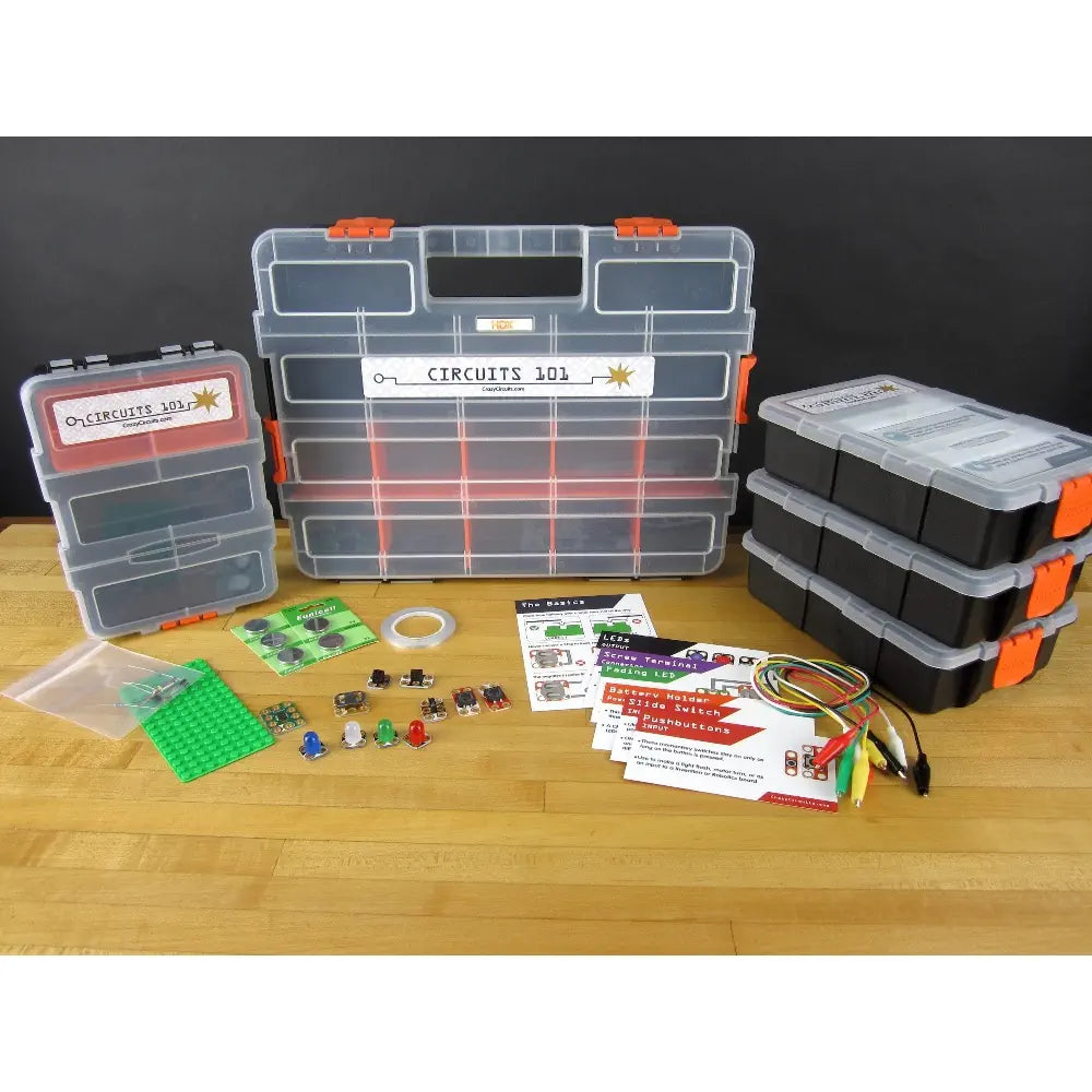 Brown Dog Gadgets Crazy Circuits 101 Classroom Set 1 Pack - RobotShop