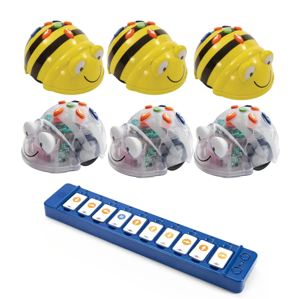 TTS 3 Bee-Bot and 3 Blue Bot Programmable Robots with FREE 1 Tactile ...