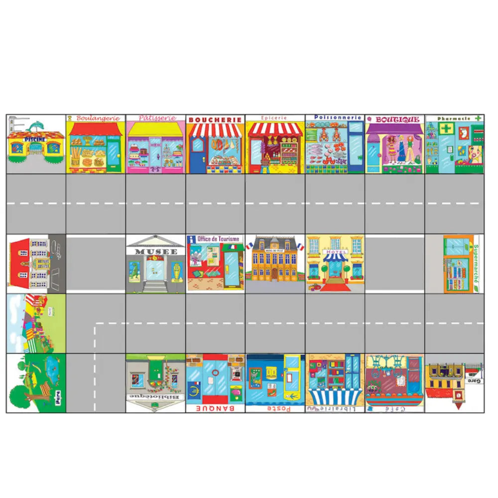 TTS Bee Bot & Blue Bot French Town Mats - RobotShop