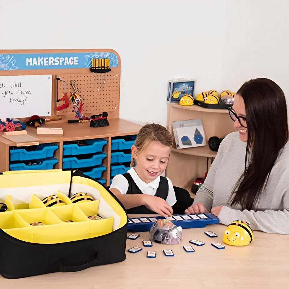 TTS Bee Bot See & Say w/ Hive Storage Bag Coding Toy for Kids ...