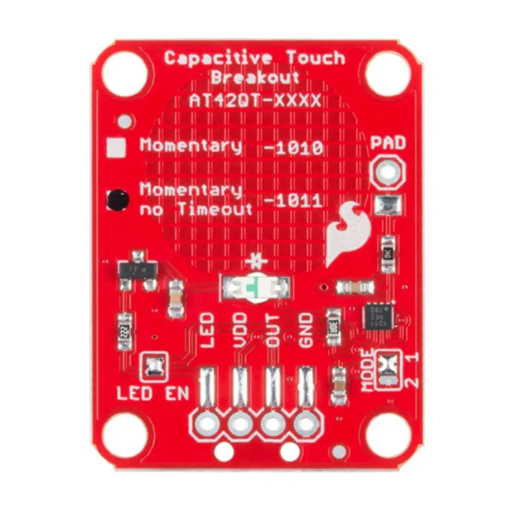 Capacitive Touch Sensor Breakout Board - AT42QT1011 - RobotShop
