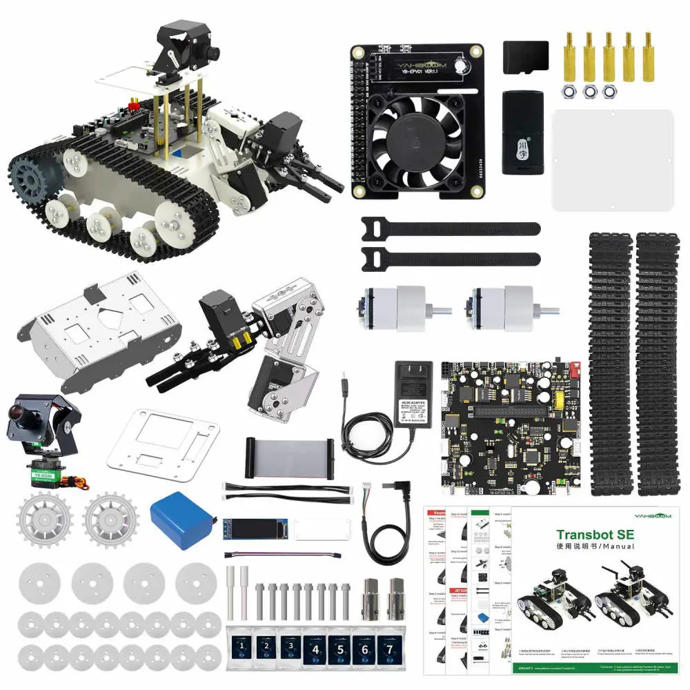 Transbot SE ROS Robot, Python Programming, HD Camera for Raspberry Pi 5 ...