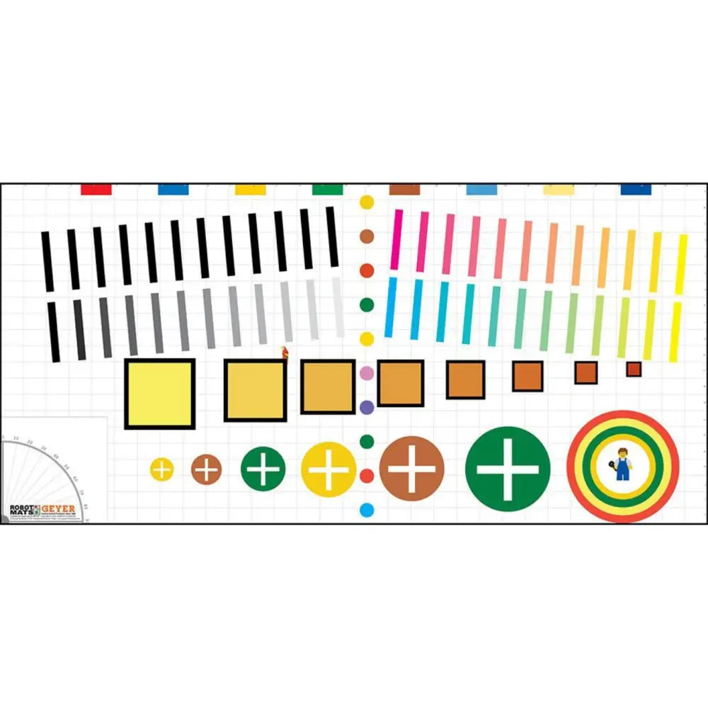 Counting & Targets Robotics Challenge Mat (FLL Size) - RobotShop