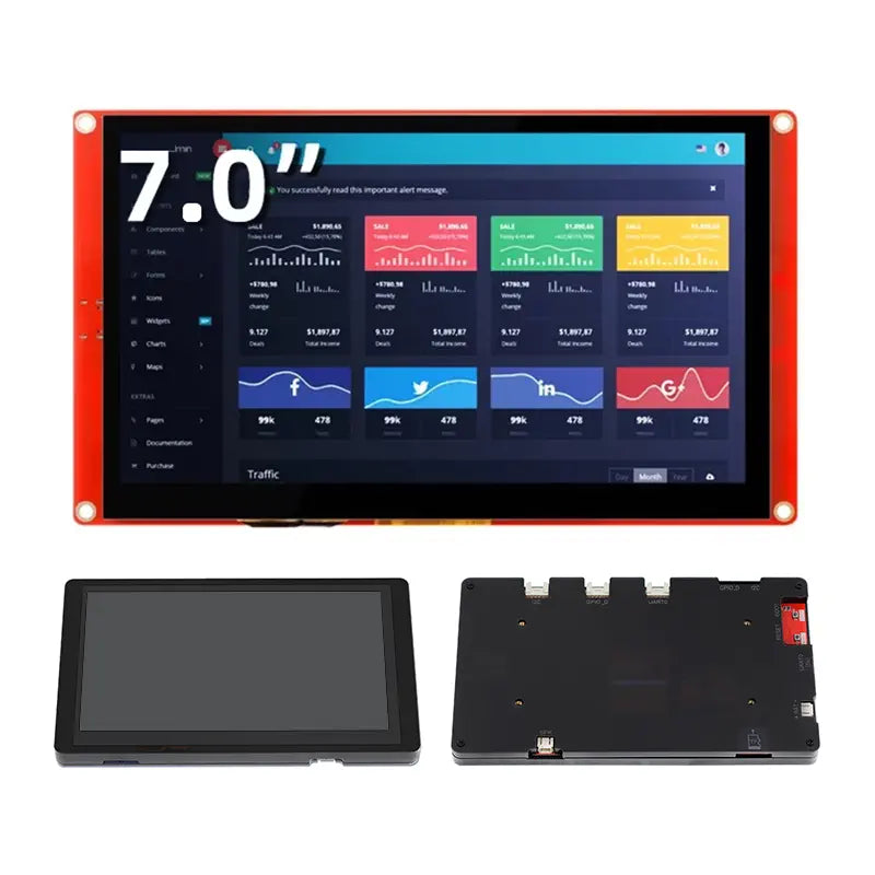 CrowPanel ESP32 7-Inch 800x480 HMI Touch Display, Wi-Fi & BLE - RobotShop