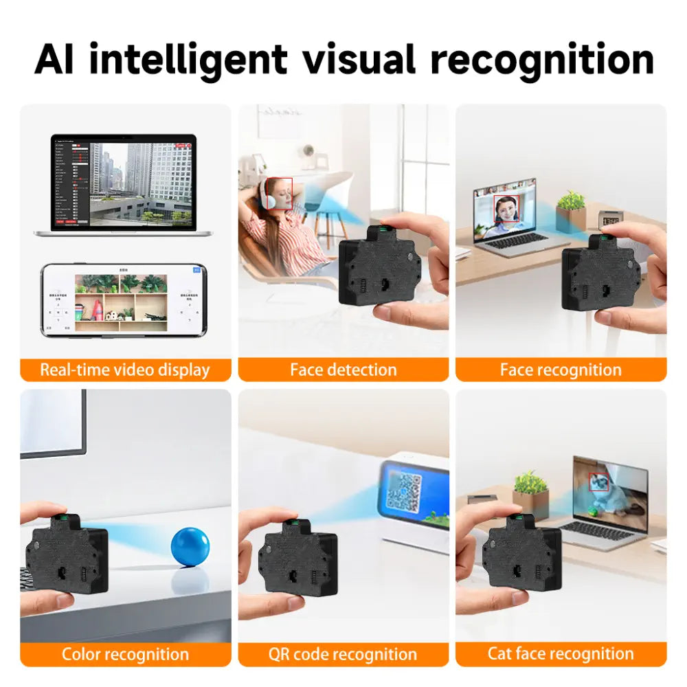 ESP32-S3 Visual Recognition Module AI Camera Image Face Color QR Code ...