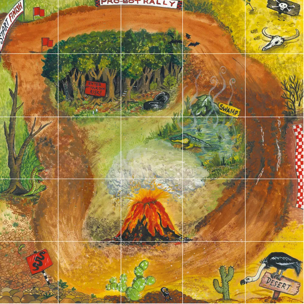 Loti-Bot Coding Robot with Rally Activity Play Mat Bundle, STEM ...