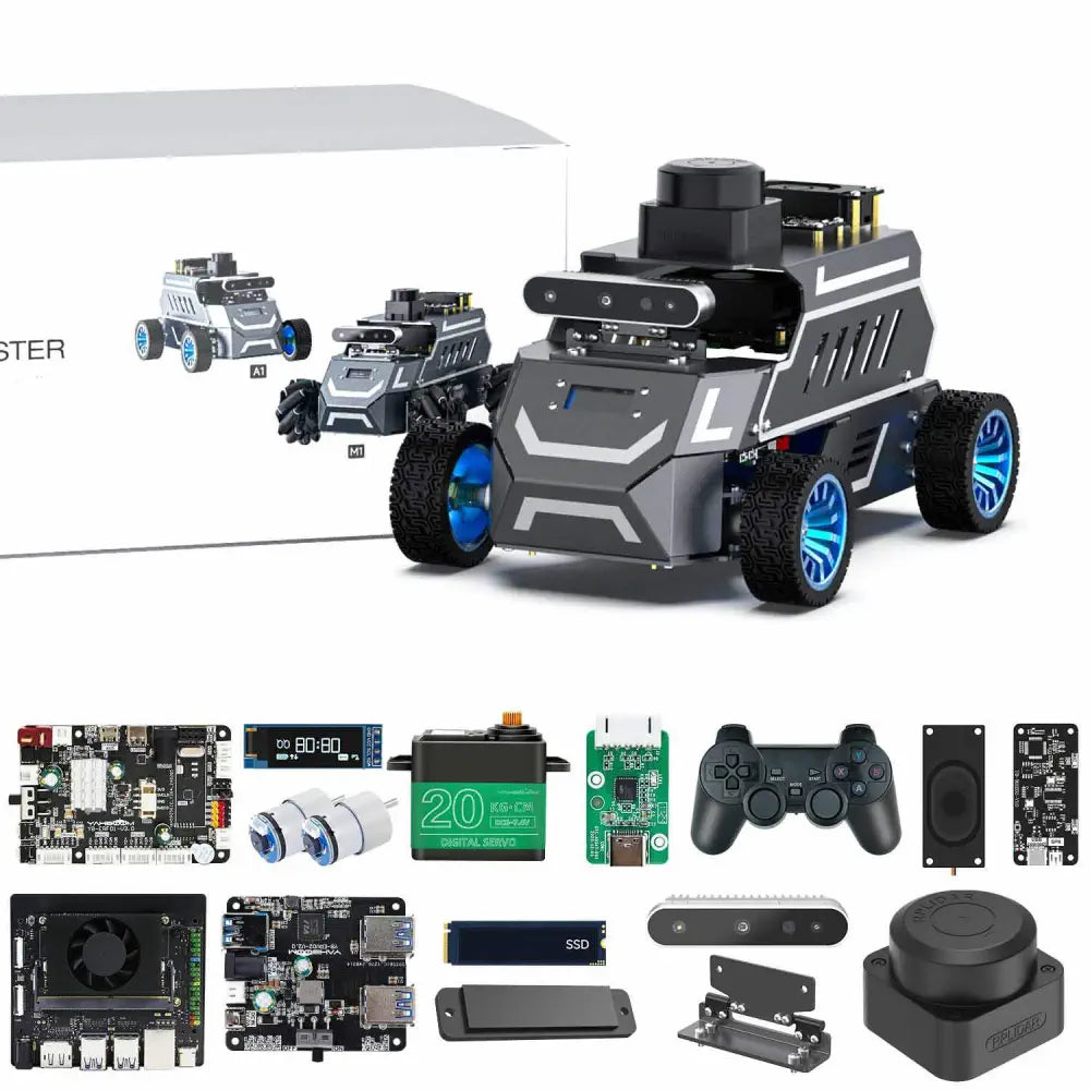 ROSMASTER A1 AI Large Model ROS2 Robot with Ackerman steering chassis ...