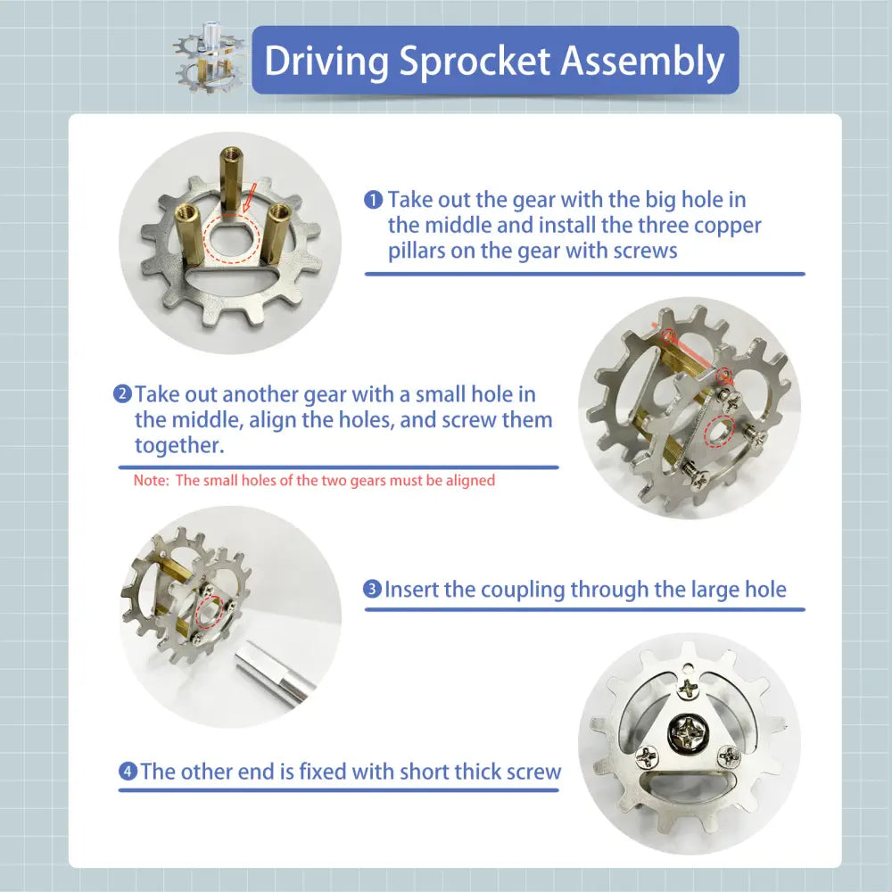 Adjustable Robot Tank Treads Kit with Drive Gears & Pin Removal Tool ...