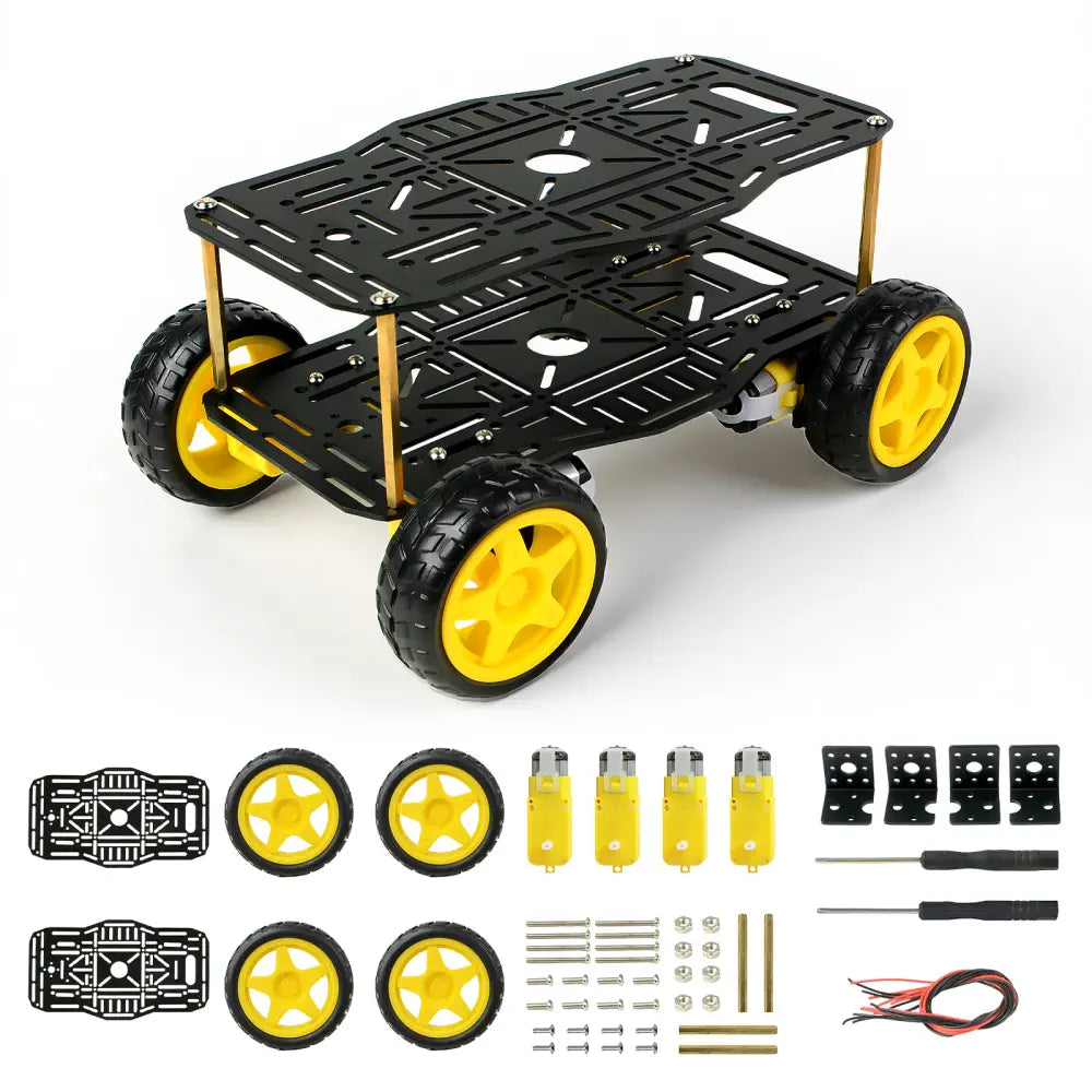 Double layer 4WD Robot Car Chassis Kit for Arduino Raspberry Pi with ...