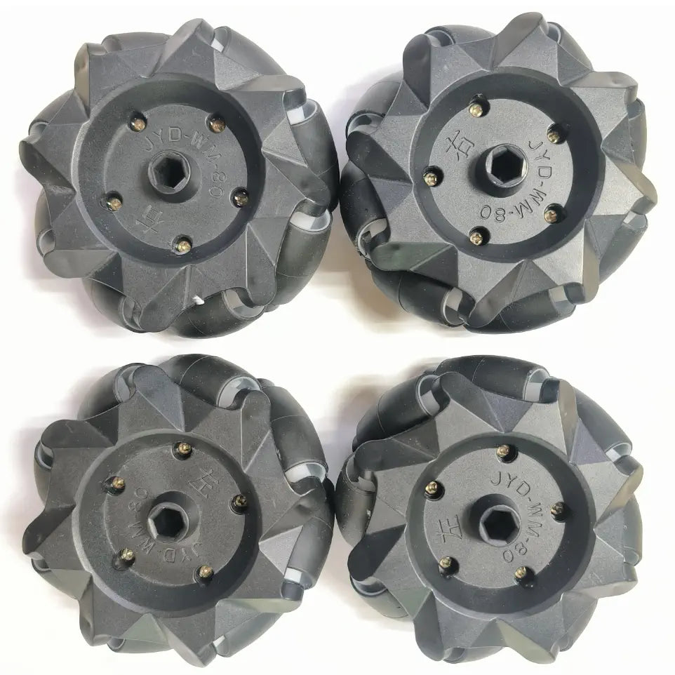 Dagu Black 80mm Mecanum Omni Wheel for Lego (4x) - RobotShop