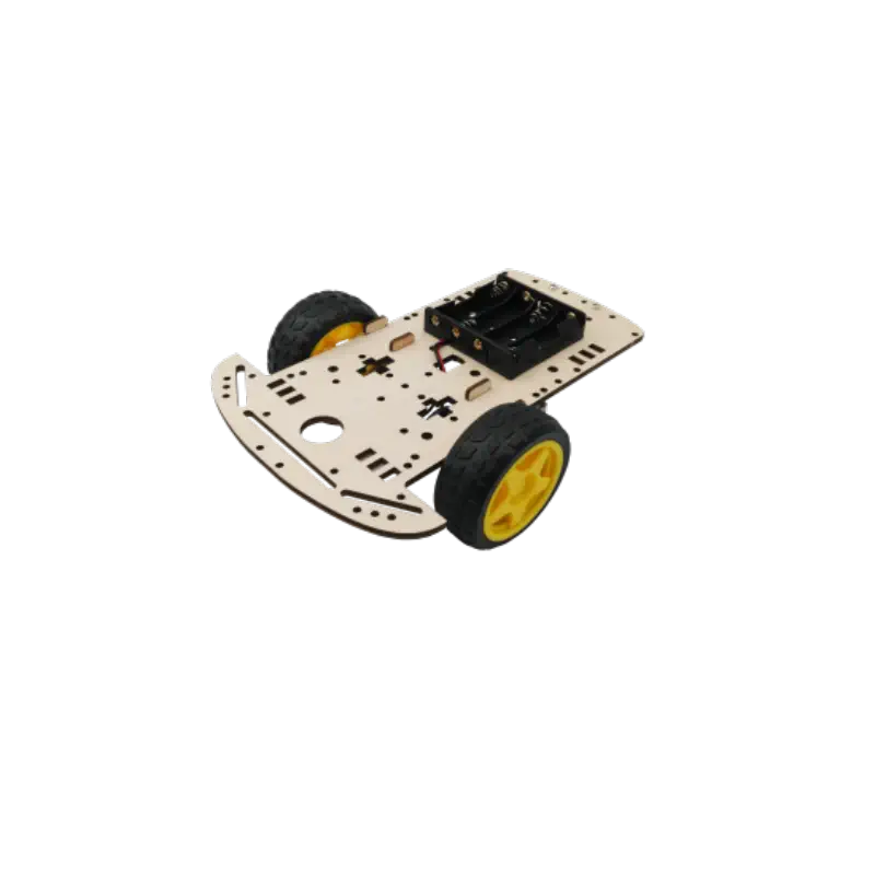 Dagu 2WD Chassis Kit (Wooden) - RobotShop
