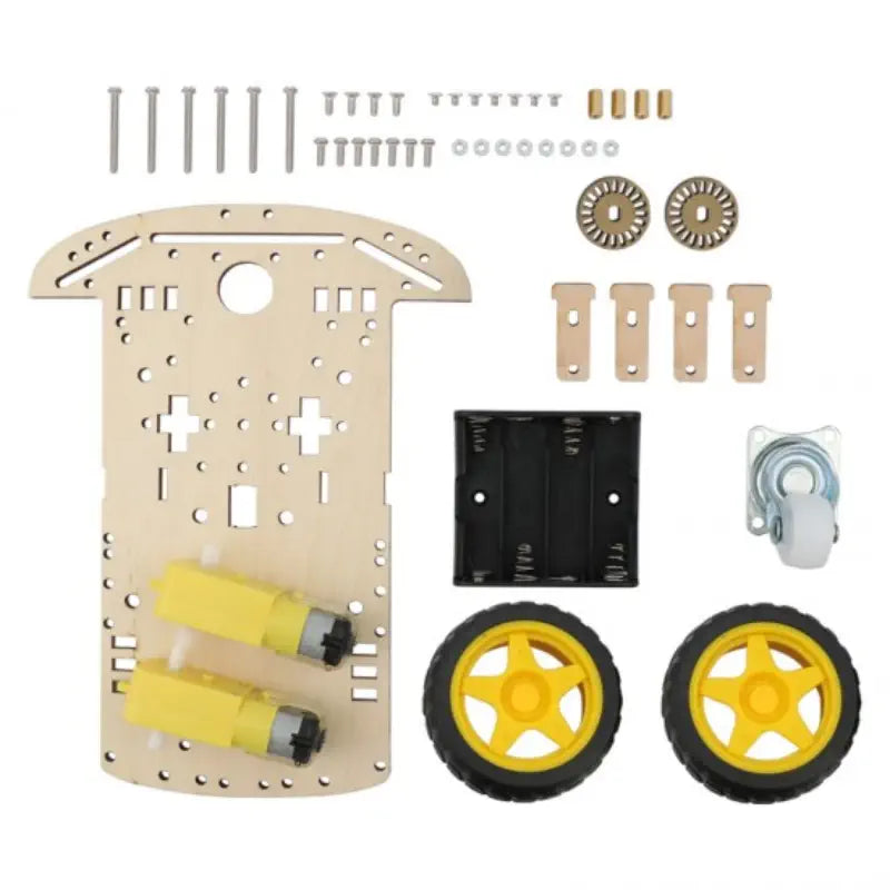 Dagu 2WD Chassis Kit (Wooden) - RobotShop