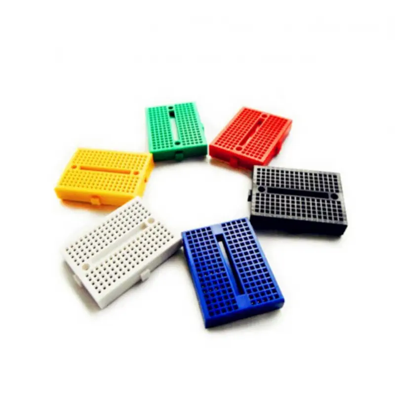 Dagu 6 Colors Mini Breadboard Prototype Tie-Point Clipped Together ...