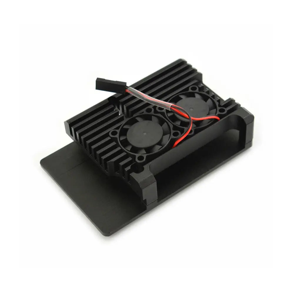 DFRobot Metal Case for Raspberry Pi 4B (Dual Fans) - RobotShop