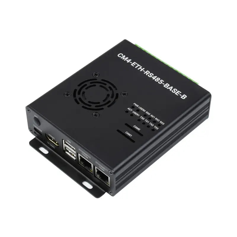 Waveshare Dual ETH Mini-Computer for RPi CM4, Gb ENET, 4CH Isolated ...