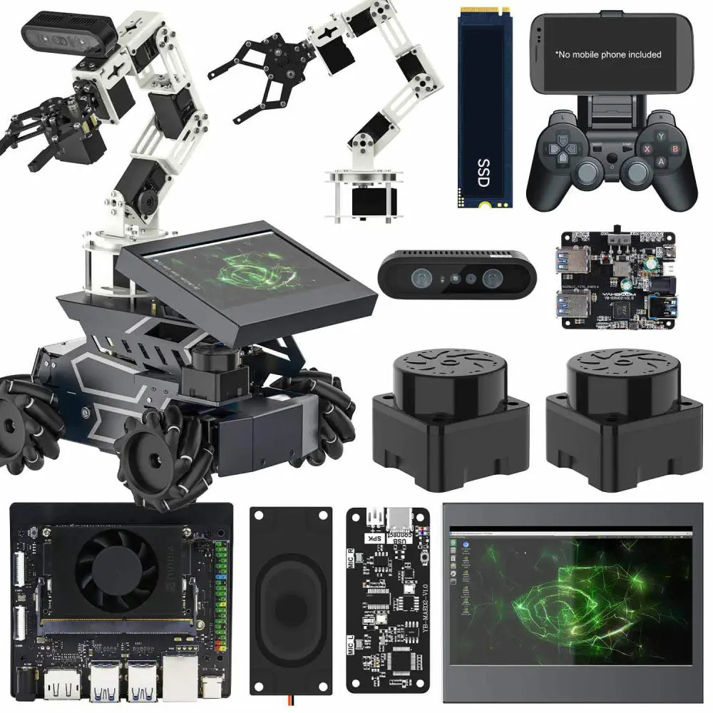 ROSMASTER M3 Pro ROS2 Robot -Jetson ORIN NX SUPER 16GB Version - RobotShop