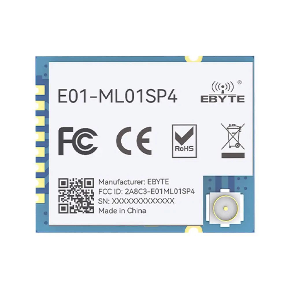 E01-ML01SP4 NRF24l01P SPI Low Power 2.4G Wireless 100mw 24GHZ NRF24l01 RF Module - RobotShop