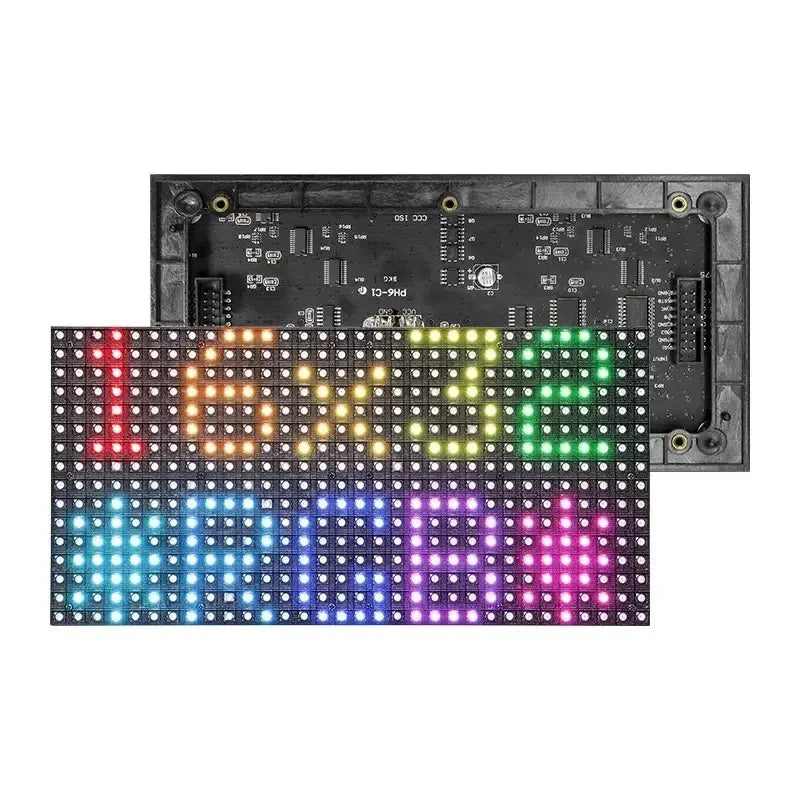 Panel de Luz LED RGB 16x32, Módulo de Matriz de Color Completo P6 ...