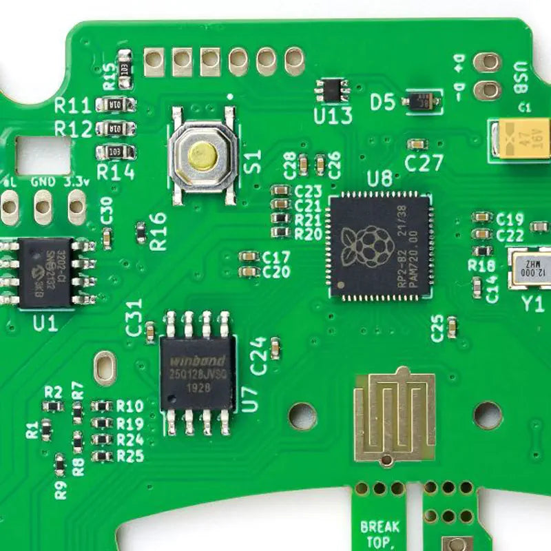 Elecrow PhobGCC v2.0.5 Gamecube Controller Motherboard - Green (No ...