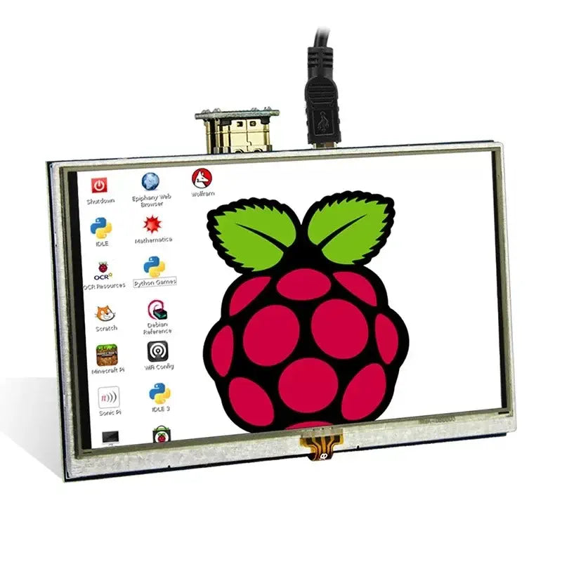 Elecrow RR050 5-Inch 800x480 Resistive Touch TFT Display for RPi B+/2B ...