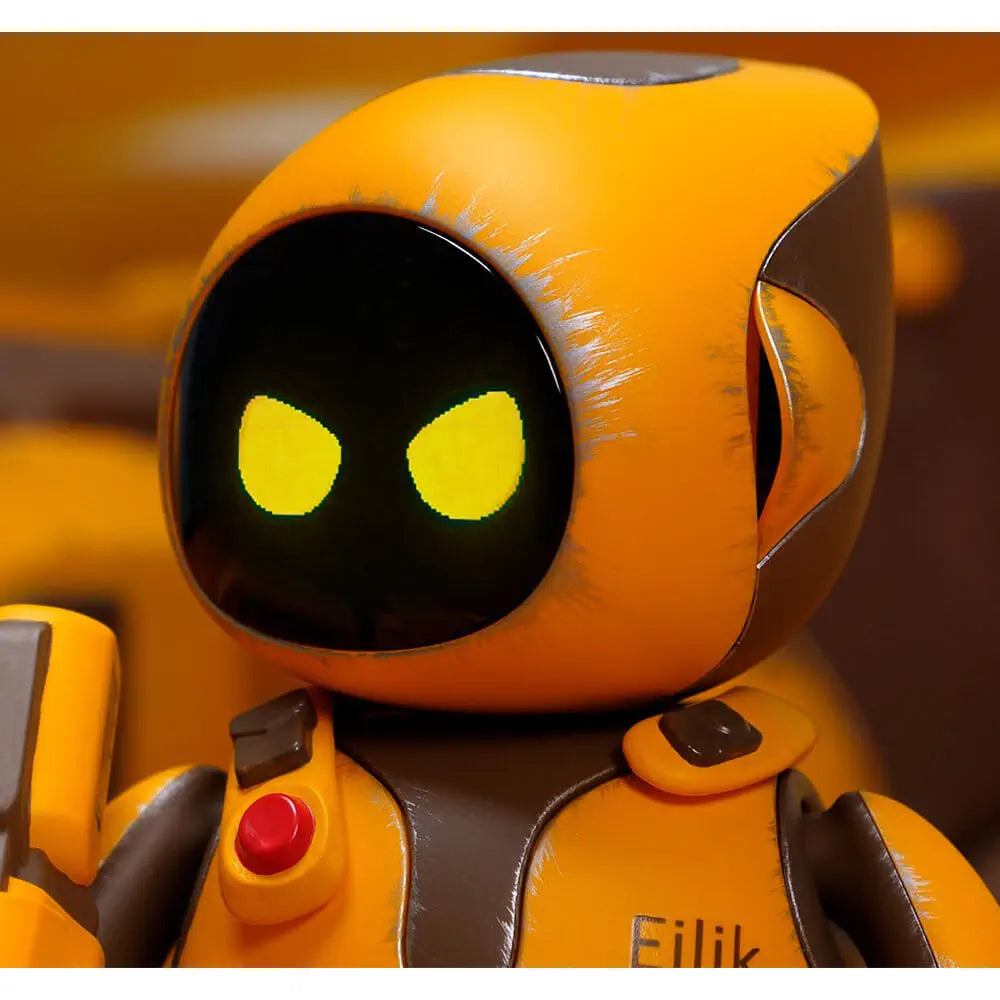 Energize Lab Eilik-DQ Little Companion Bot (Yellow-Orange) - RobotShop