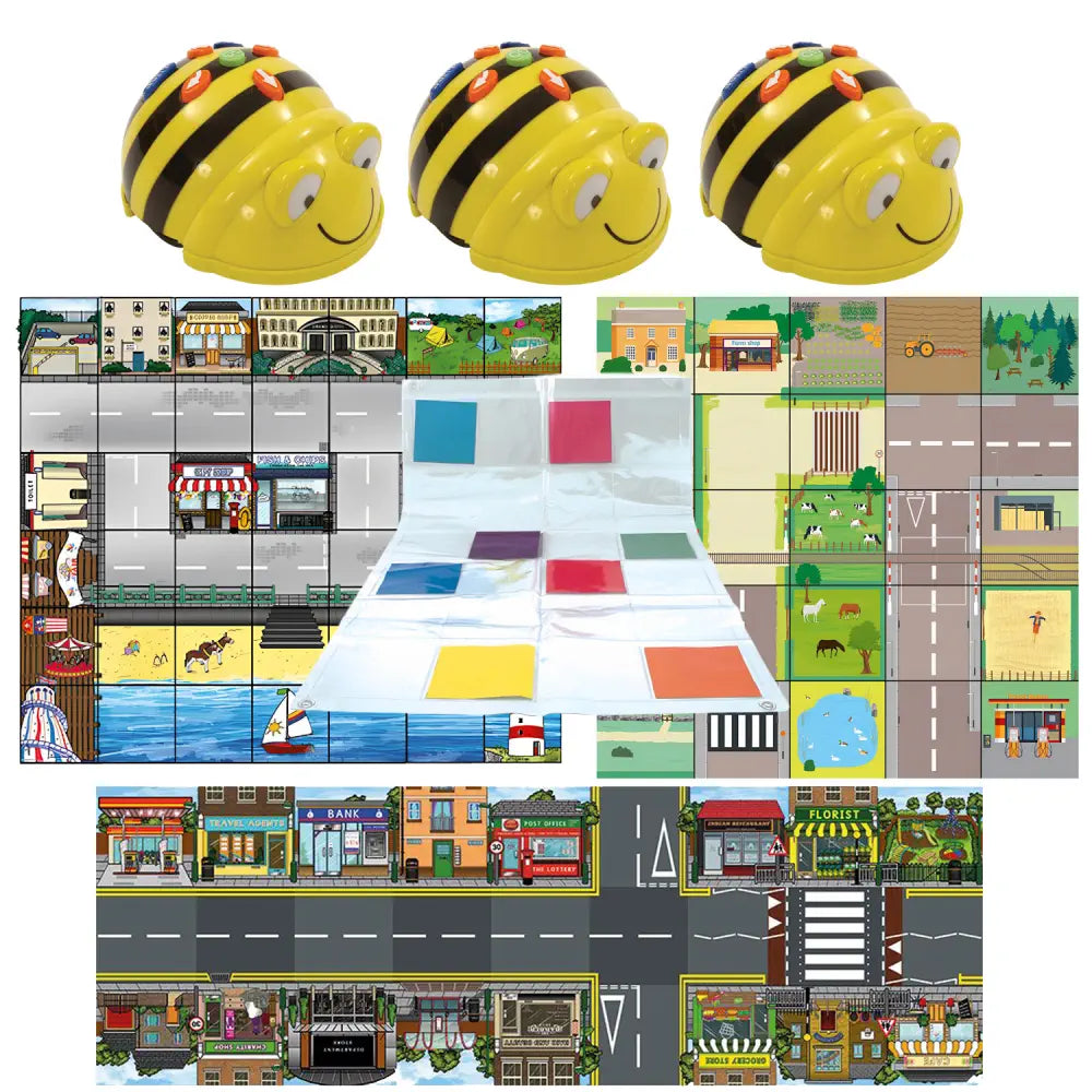 TTS 3 Bee-Bot Classroom Set - New See & Say Version - 4 Activity Play ...