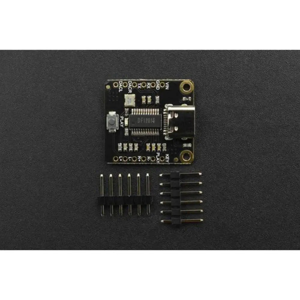 Fermion DFPlayer Pro Mini MP3 Player w/ Onboard 128MB Storage (Breakout) - RobotShop