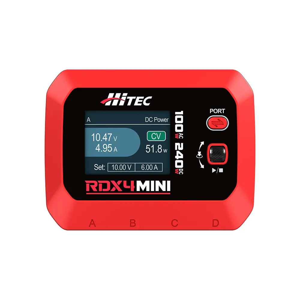 Hitec RDX4 Mini 240W DC 100W AC Battery Charger - RobotShop