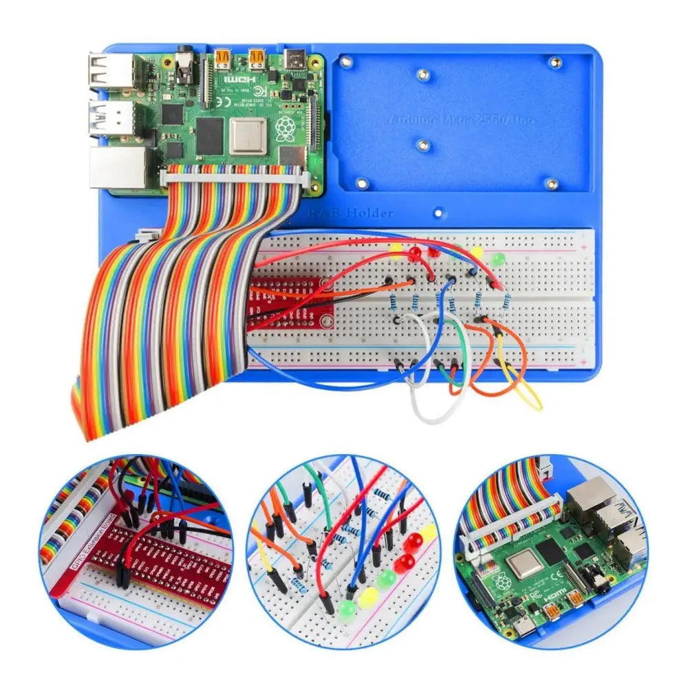 Holder Breadboard Kit w/ 830 points for Raspberry Pi & Arduino Uno R3 ...